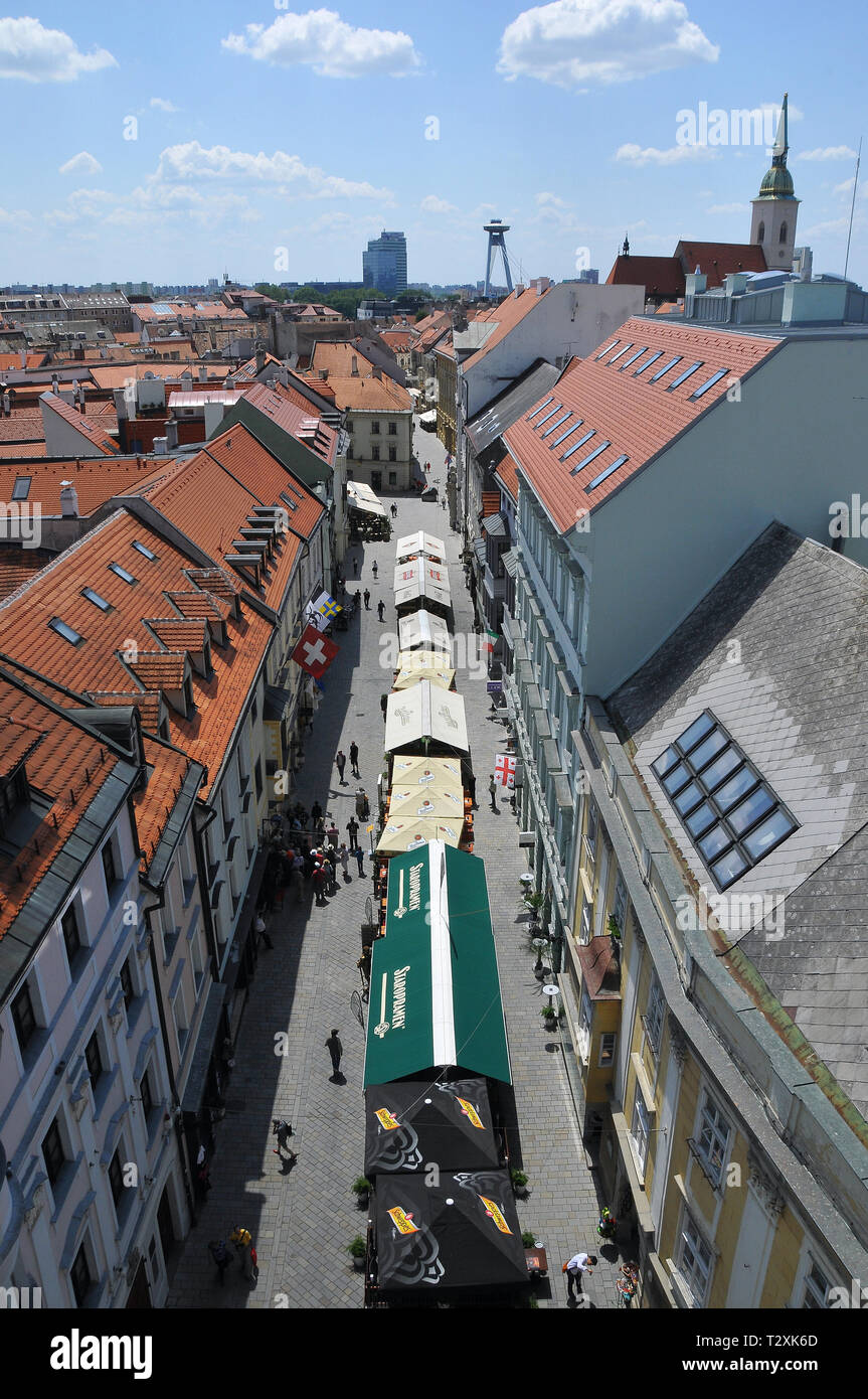 View of Bratislava, Slovakia. Pozsony látképe, Szlovákia Stock Photo ...