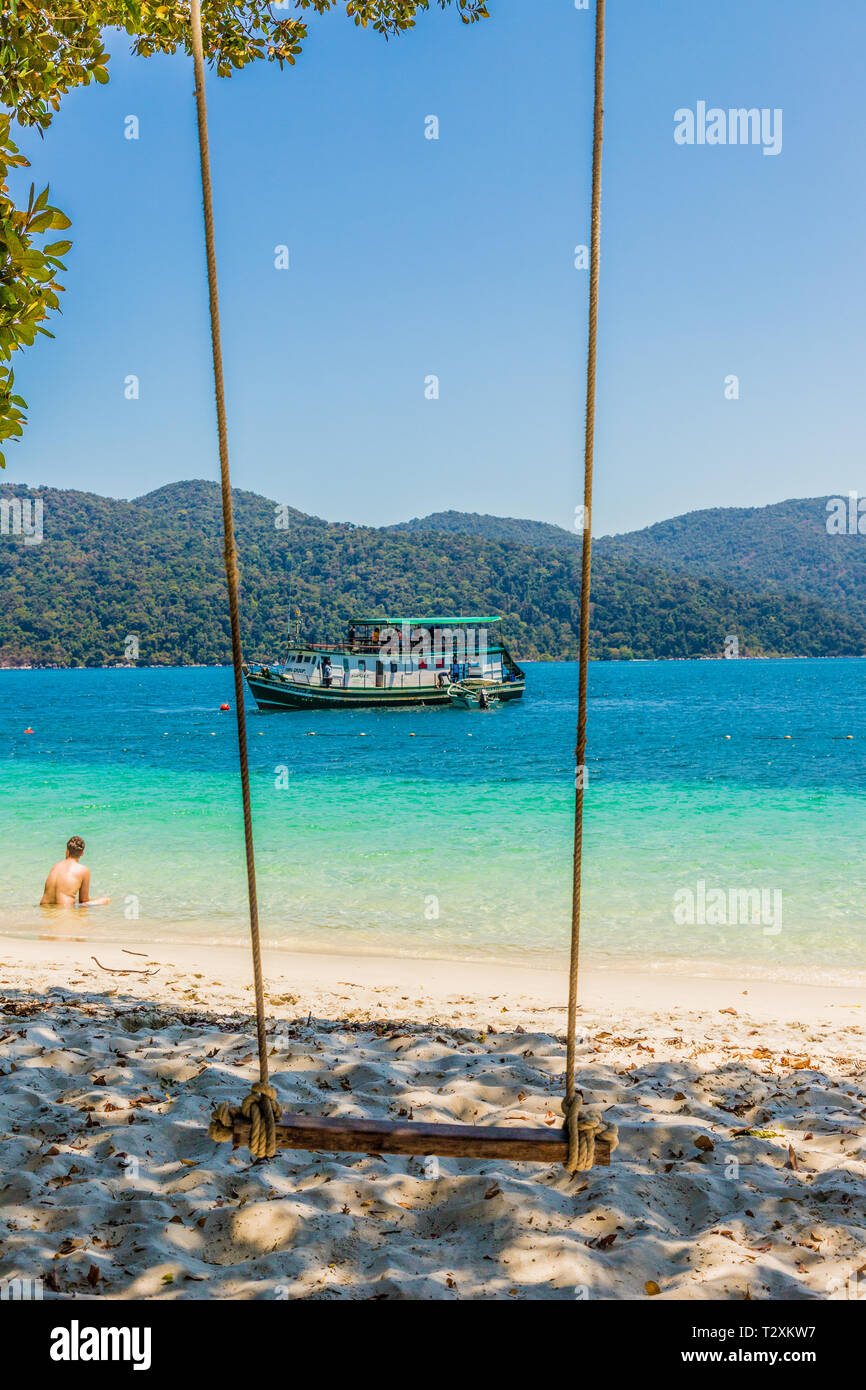 February 2019. Ko Rawi Thailand. A view of Ko Rawi in Tarutao national ...