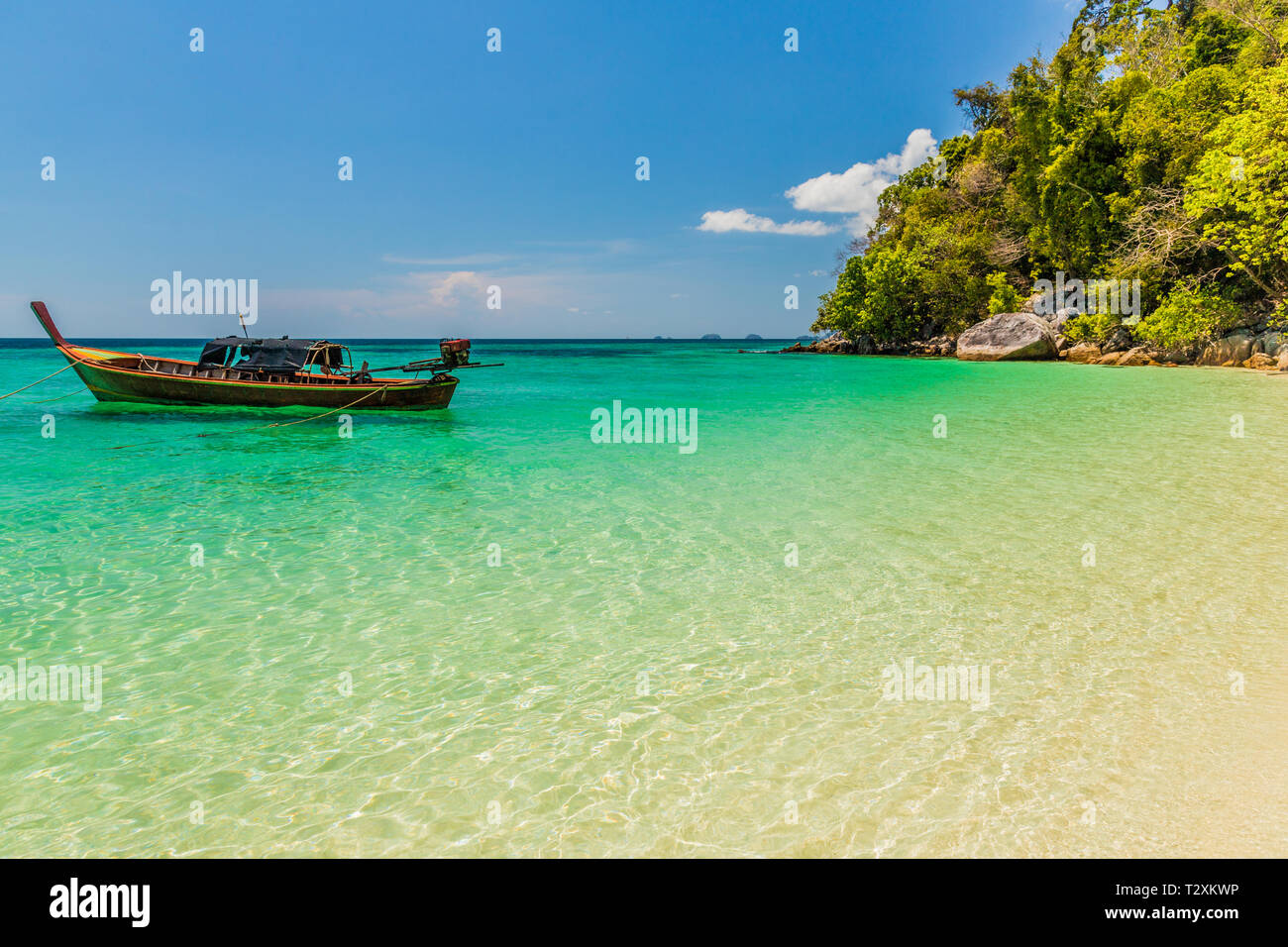 February 2019. Ko Rawi Thailand. A view of Ko Rawi in Tarutao national ...