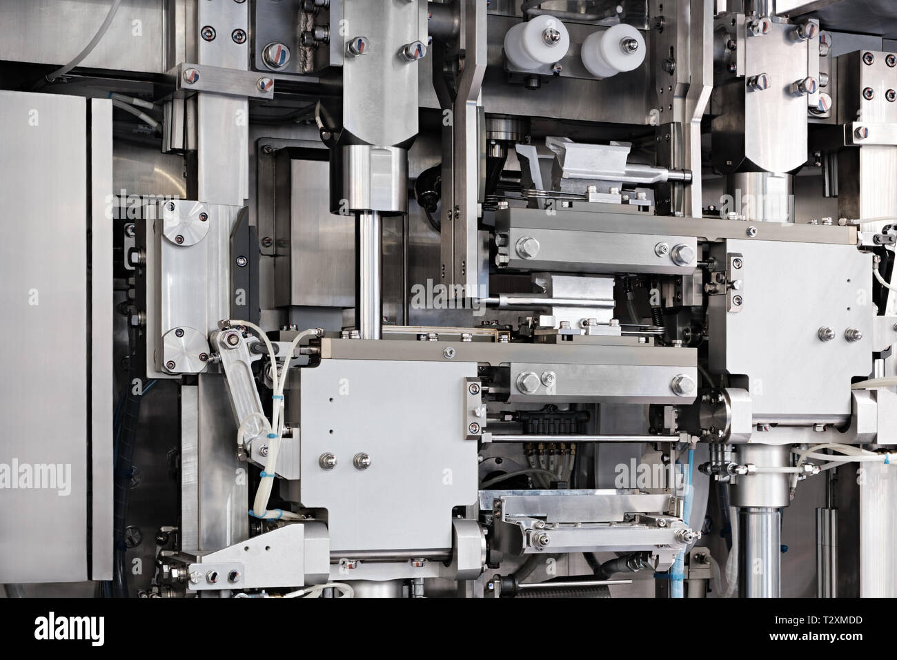 Industrial line for packaging of bakery products. Packing of bread at ...