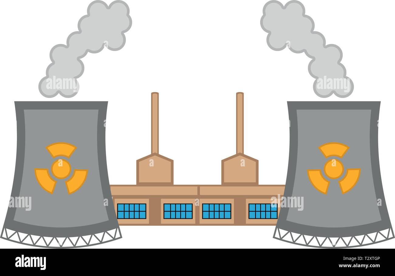 Nuclear power plant image. Vector illustration design Stock Vector ...
