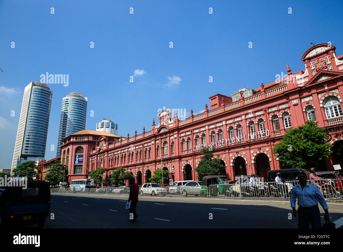 The historic Cargills building and World Trade Centre in Colombo. Sri ...