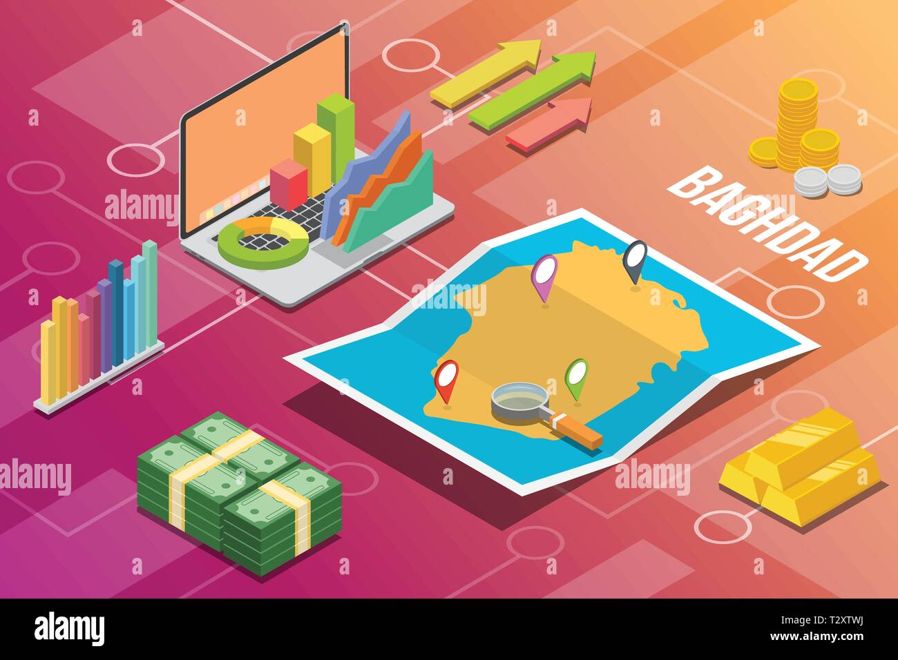 Baghdad market Stock Vector Images - Alamy