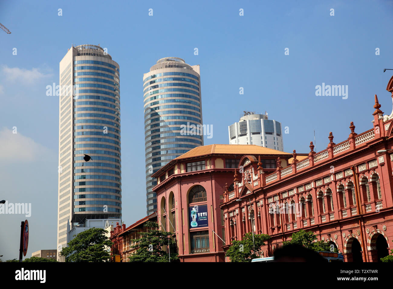 The historic Cargills building and World Trade Centre in Colombo. Sri ...