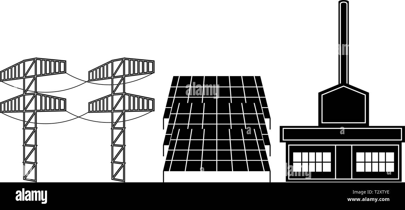 Solar power plant icon. Vector illustration design Stock Vector Image ...