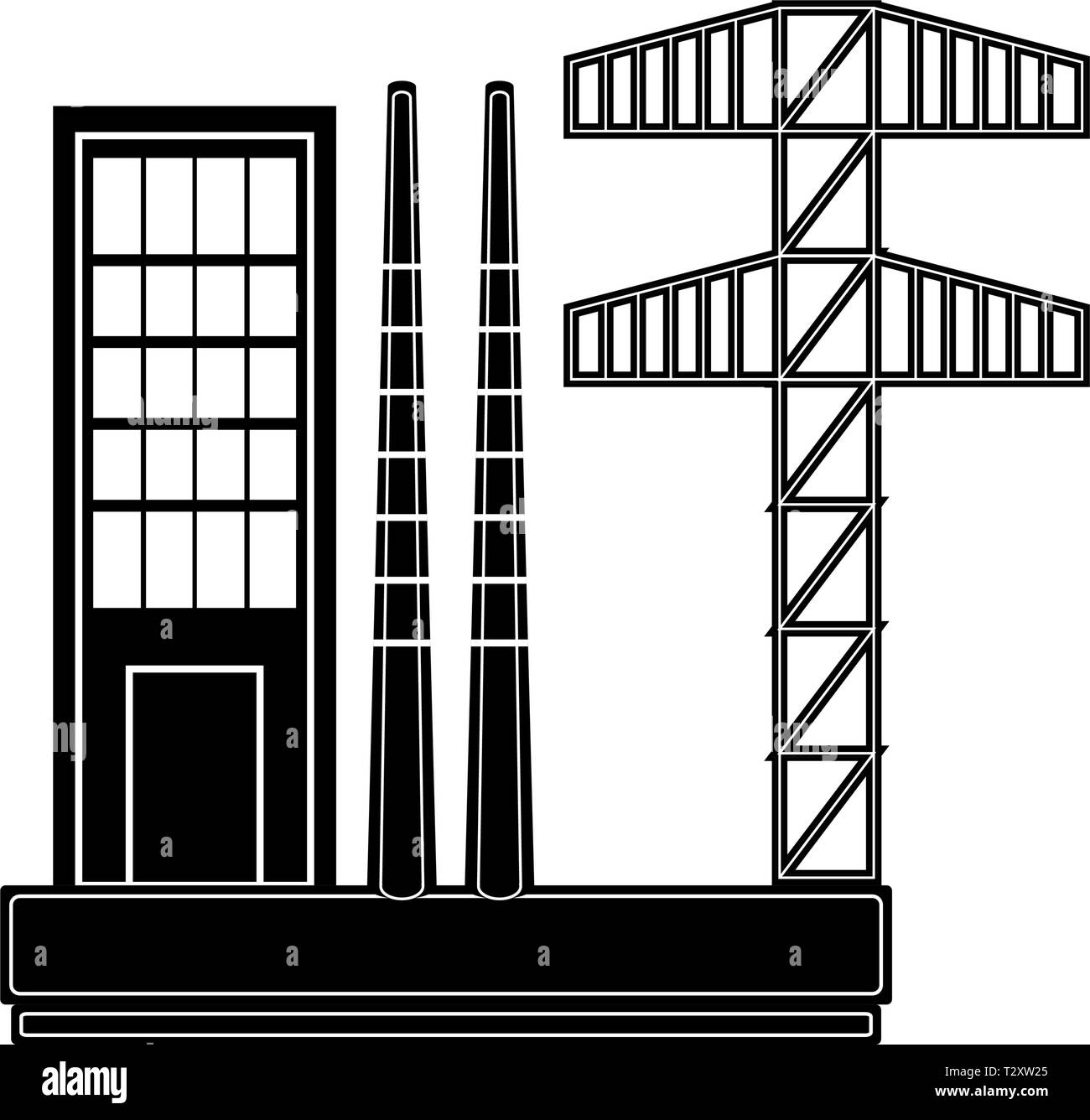 Coal power plant icon. Vector illustration design Stock Vector Image ...