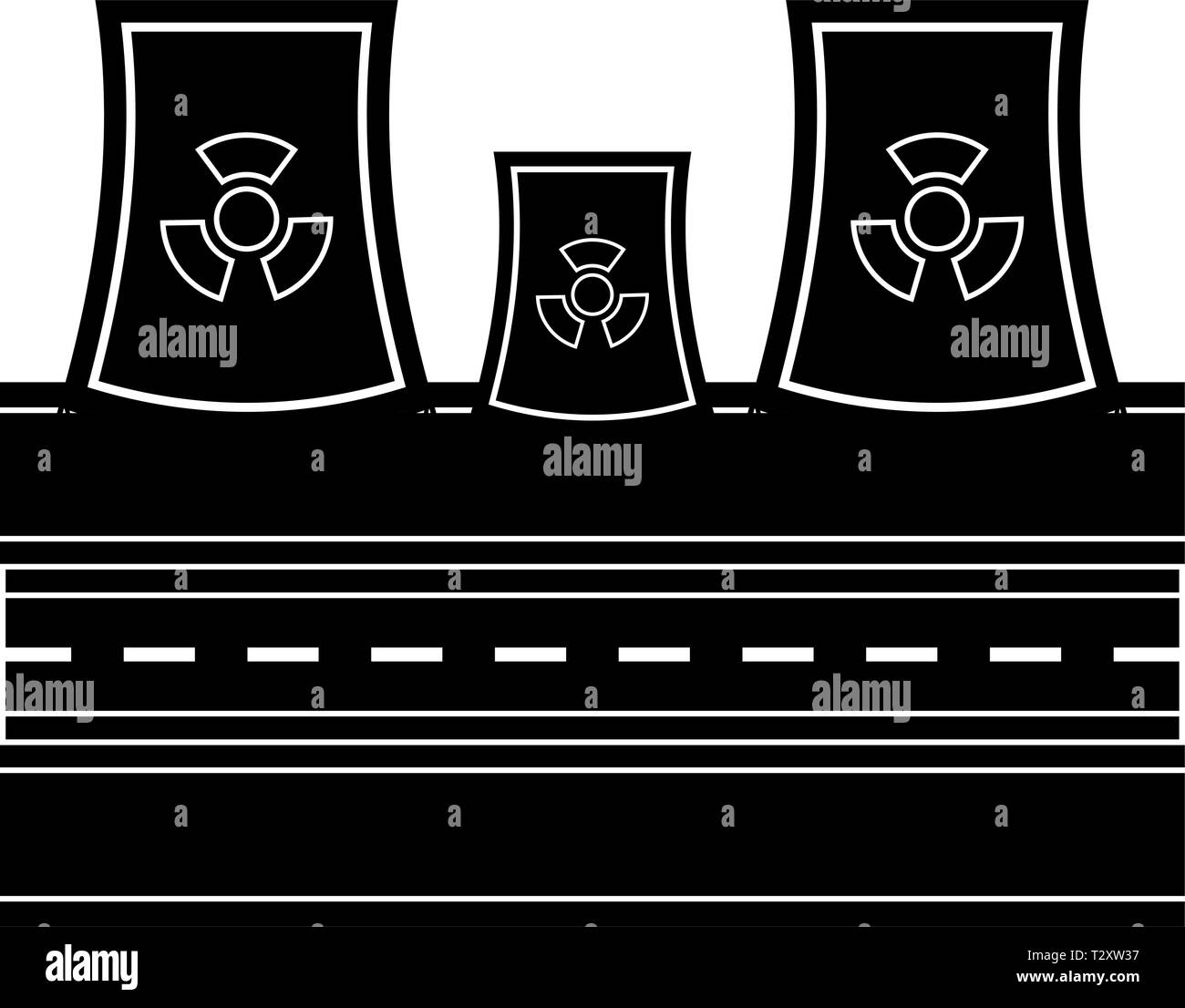 Nuclear power plant icon. Vector illustration design Stock Vector Image ...