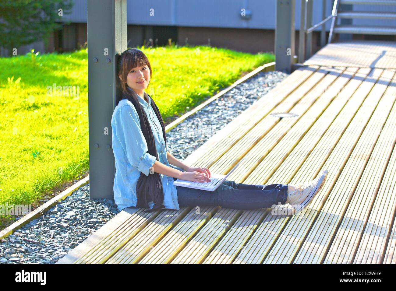 Asian Female Student Stock Photo - Alamy
