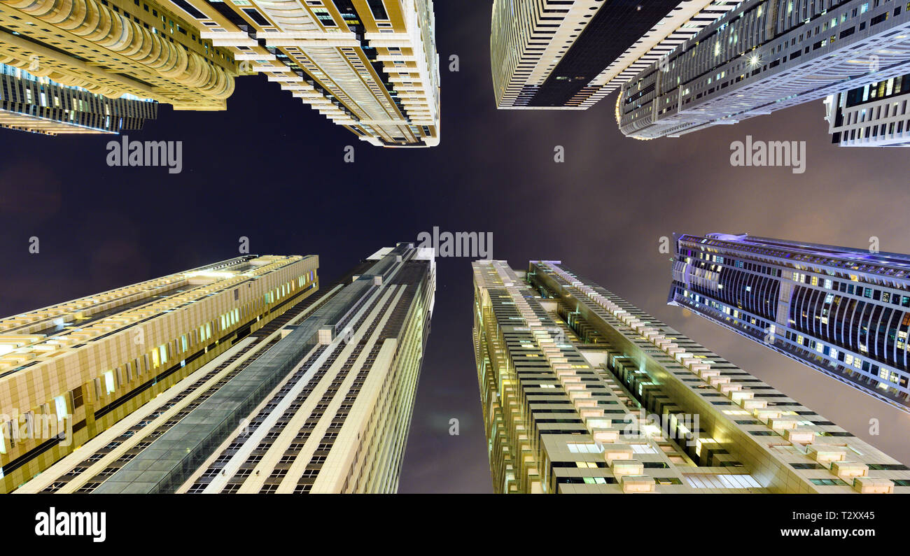(different perspective) Stunning view from the bottom to the top of ...