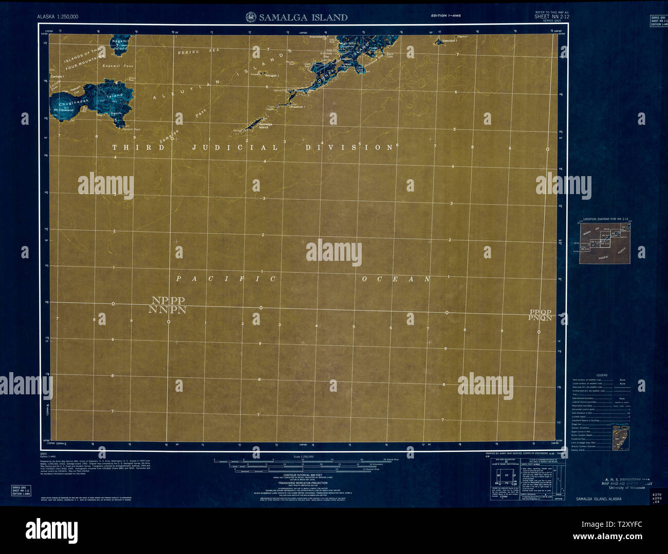 Map of alaska 1958 hi-res stock photography and images - Alamy