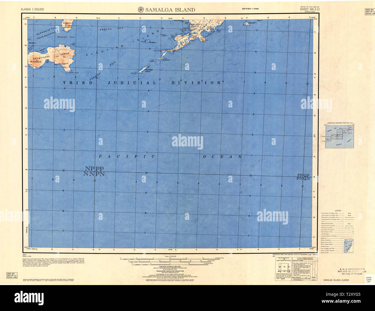 Map of alaska 1958 hi-res stock photography and images - Alamy