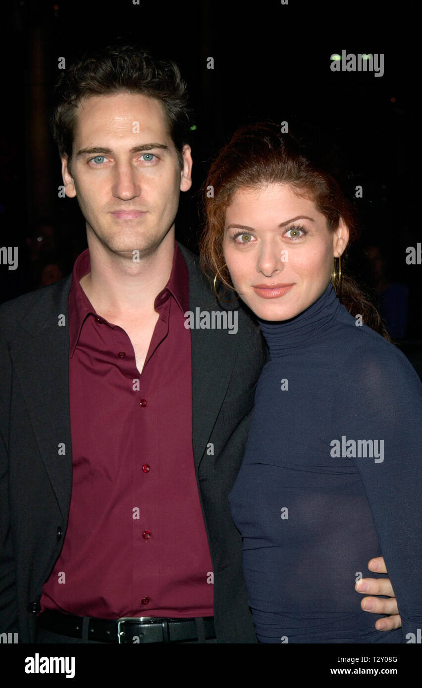 LOS ANGELES, CA. September 21, 2000: Actress DEBRA MESSING & husband at ...