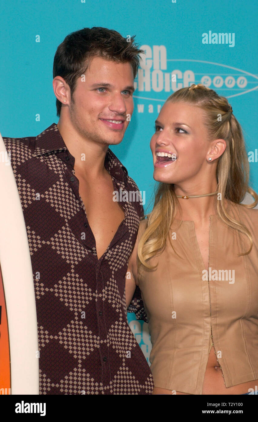 LOS ANGELES, CA. August 06, 2000: Pop star JESSICA SIMPSON with ...