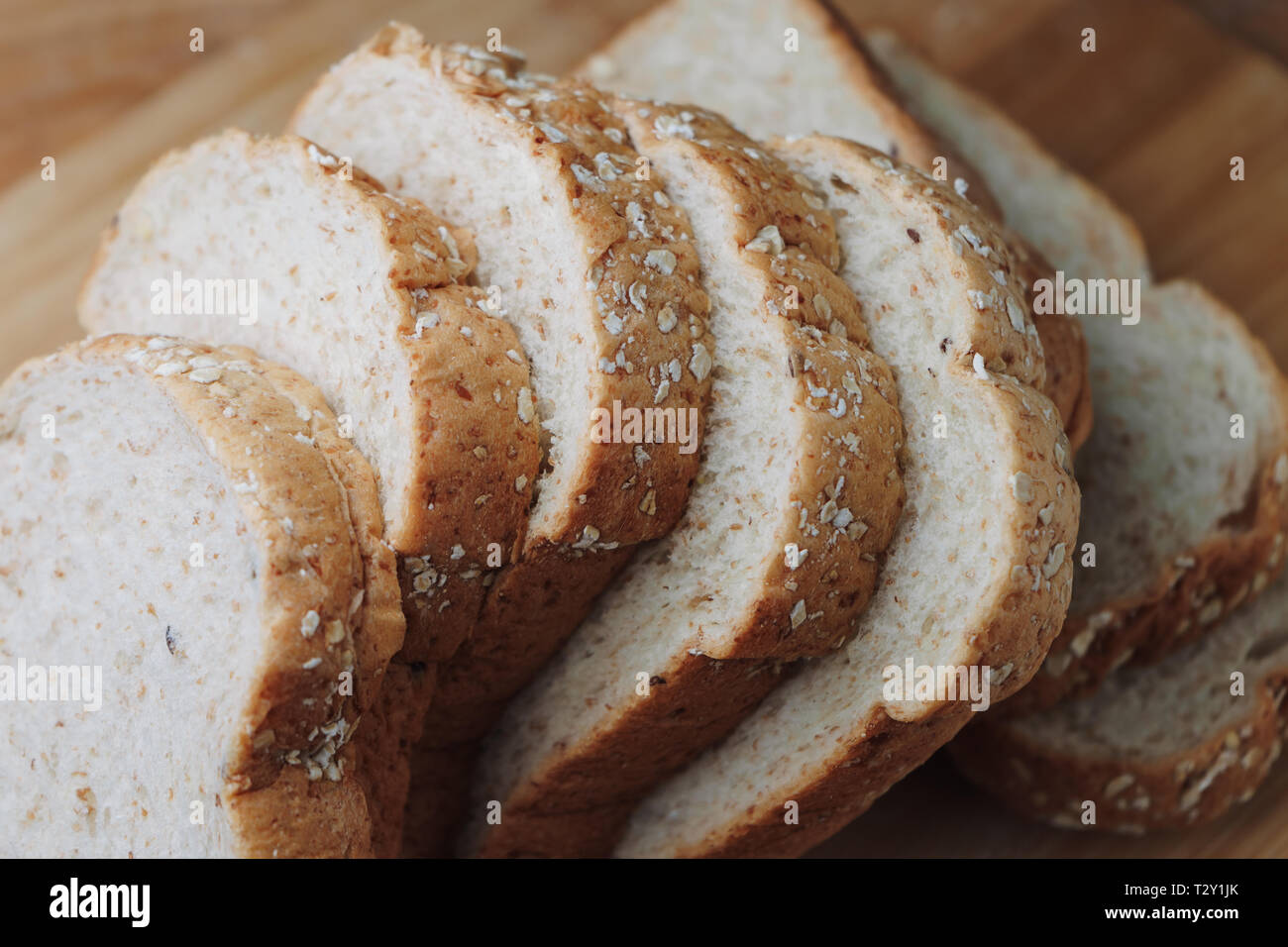 Sliced whole wheat bread Stock Photo - Alamy