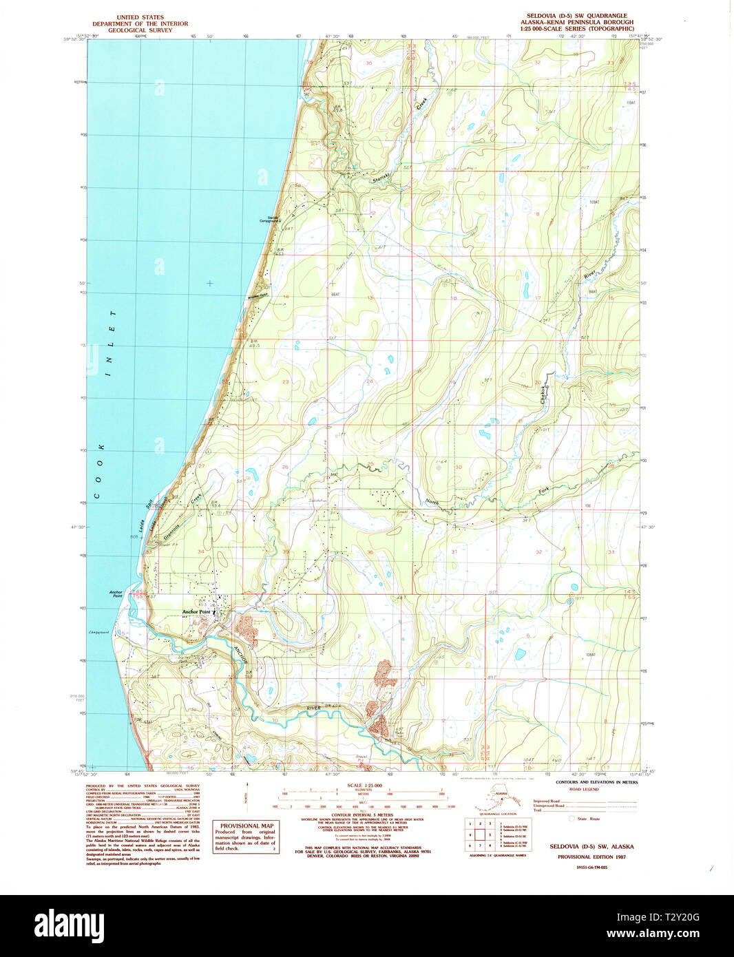 Sw alaska map hi-res stock photography and images - Alamy