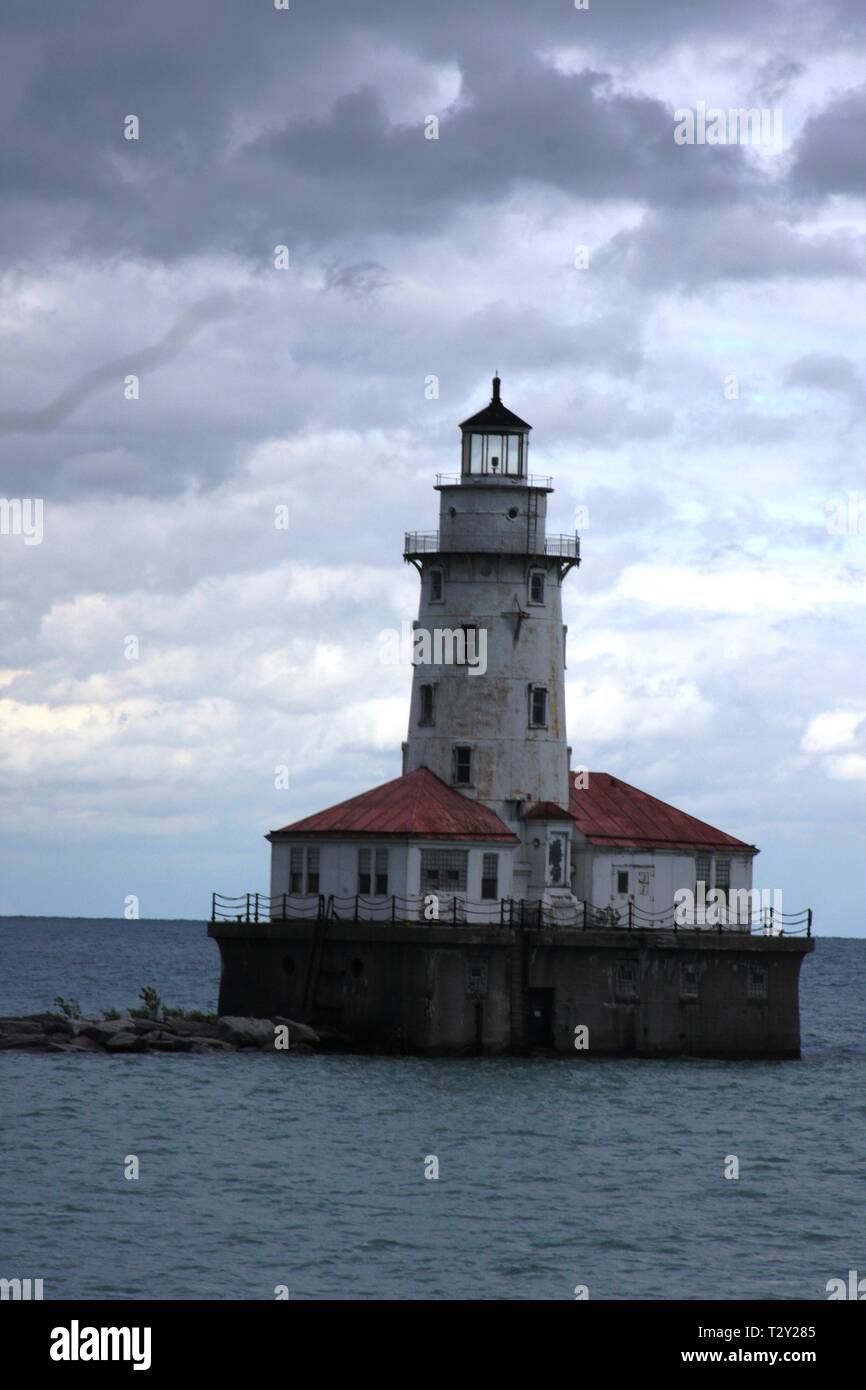Lake Michigan Lighthouse Stock Photo - Alamy