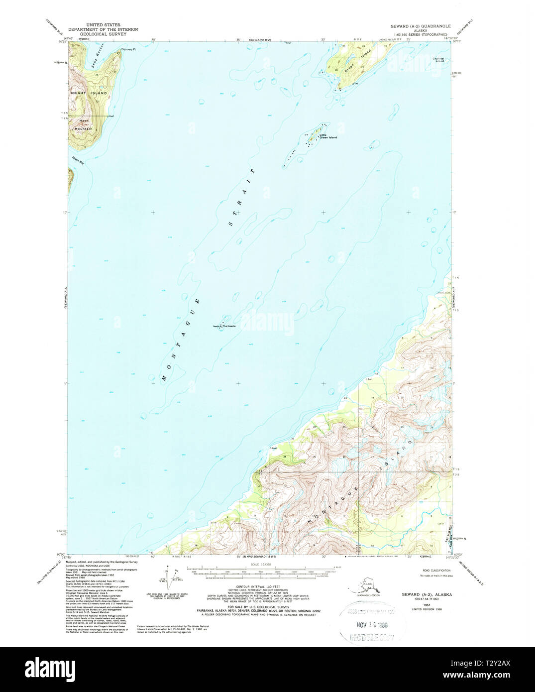 Seward alaska map Cut Out Stock Images & Pictures - Alamy