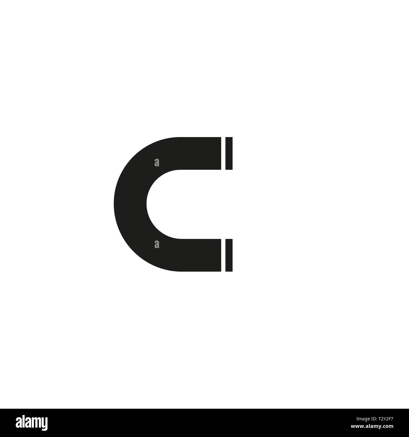 Magnet vector icon on white background. Magnet sign. Attraction icon ...