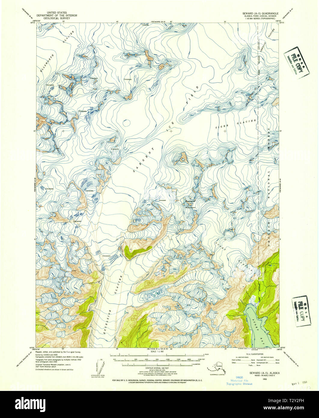 Seward alaska map hi-res stock photography and images - Alamy