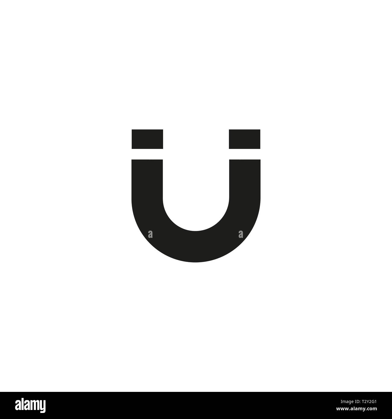Magnet vector icon on white background. Magnet sign. Attraction icon ...