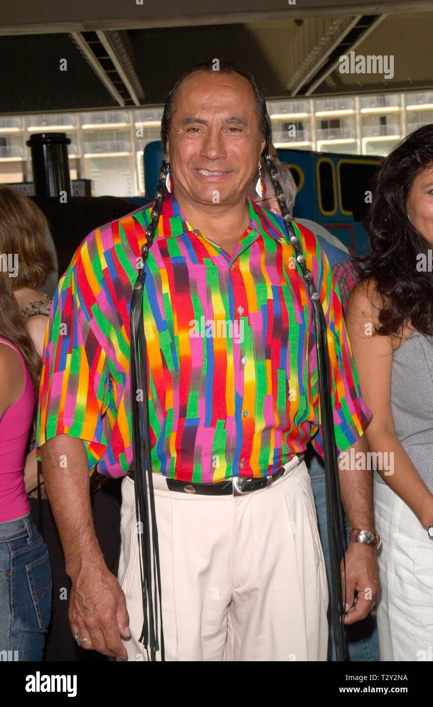 LOS ANGELES, CA. July 22, 2000: Actor RUSSELL MEANS at the Los Angeles ...