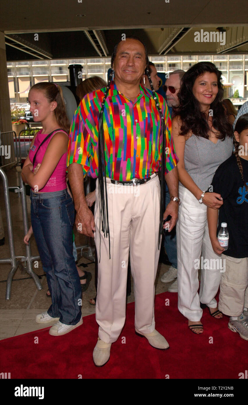 LOS ANGELES, CA. July 22, 2000: Actor RUSSELL MEANS at the Los Angeles ...