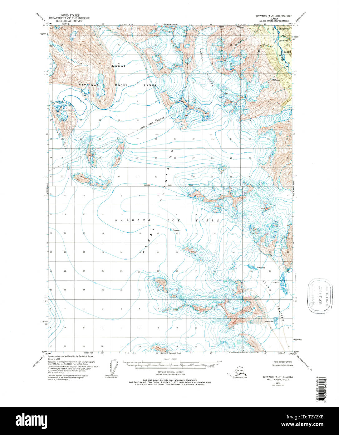 Seward alaska map hi-res stock photography and images - Alamy