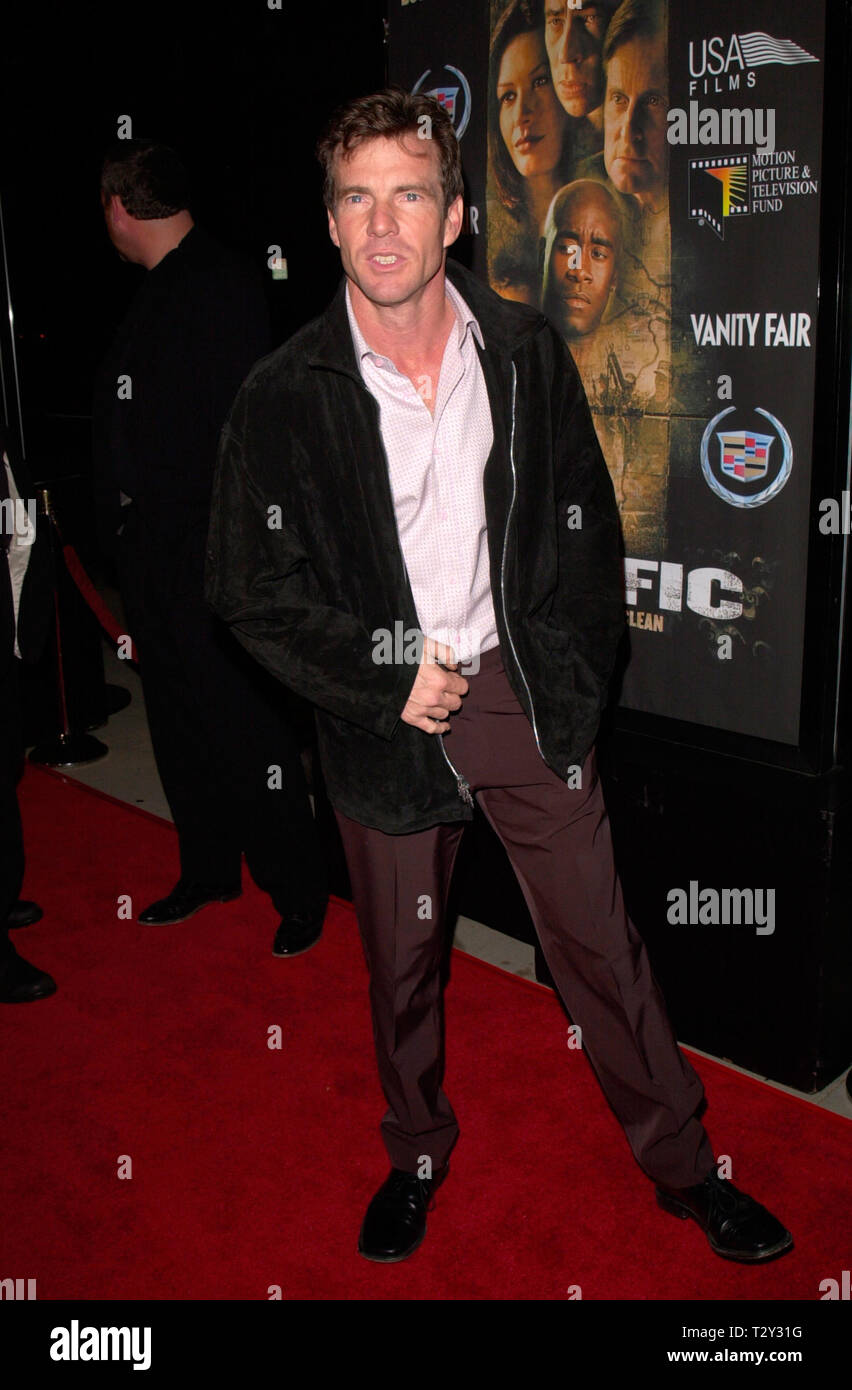 LOS ANGELES, CA. December 14, 2000: Actor DENNIS QUAID at the Los ...