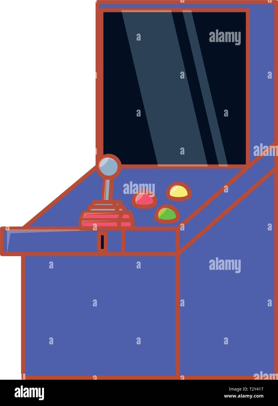 retro console video game machine vector illustration design Stock ...