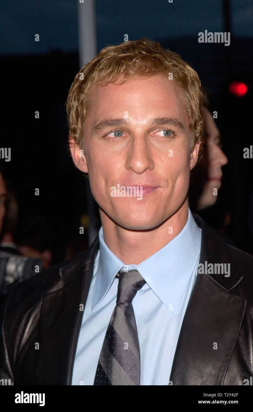 LOS ANGELES, CA. April 17, 2000: Actor MATTHEW McCONAUGHEY at the world ...