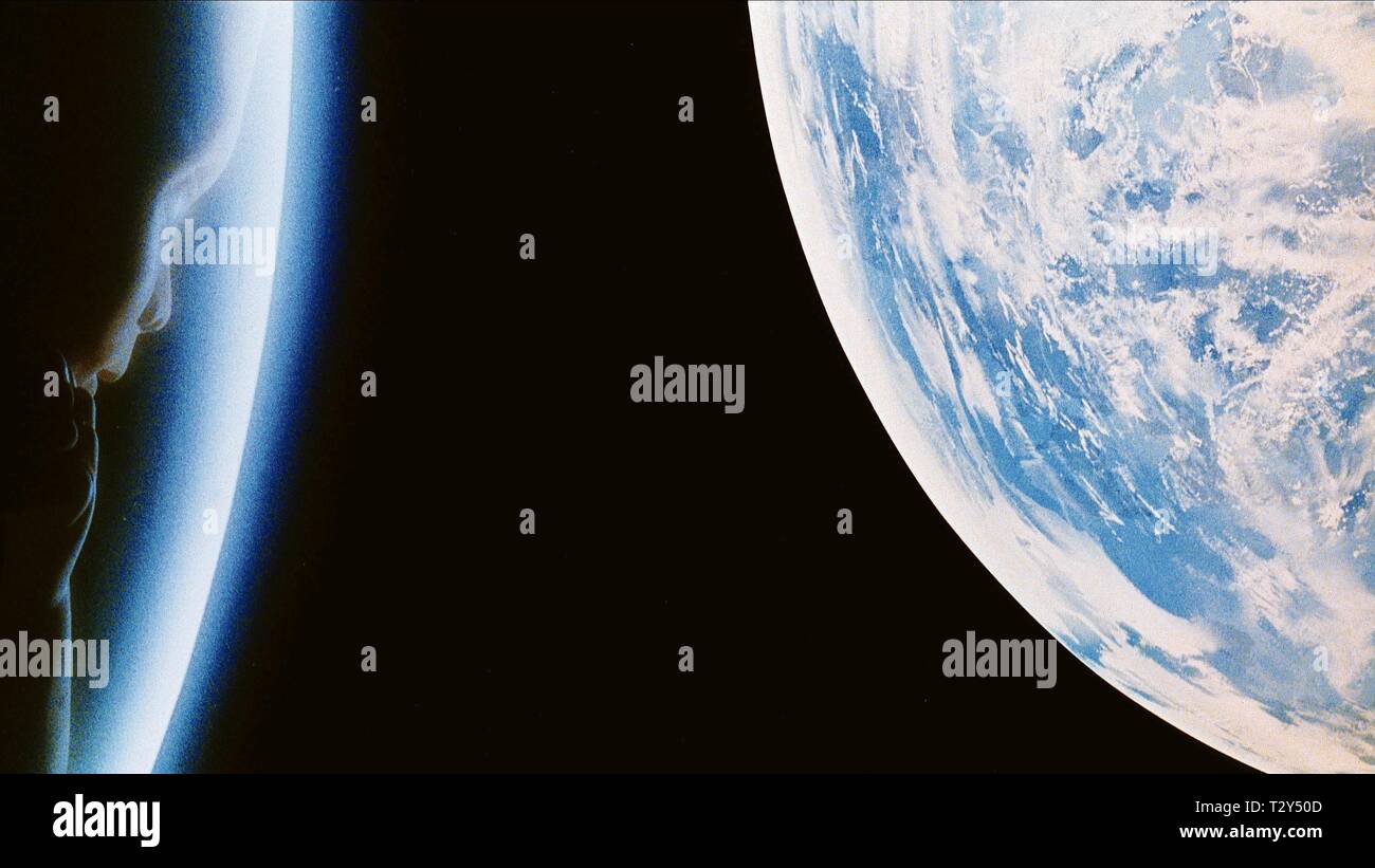 CHILD IN EARTH'S ORBIT EARTH, 2001: A SPACE ODYSSEY, 1968 Stock Photo ...