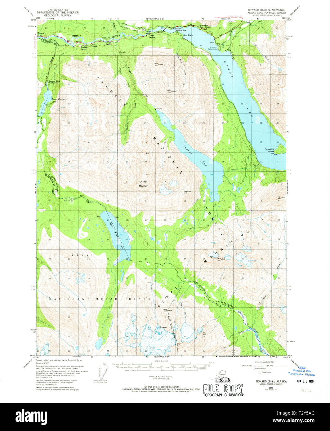 Seward alaska map Cut Out Stock Images & Pictures - Alamy