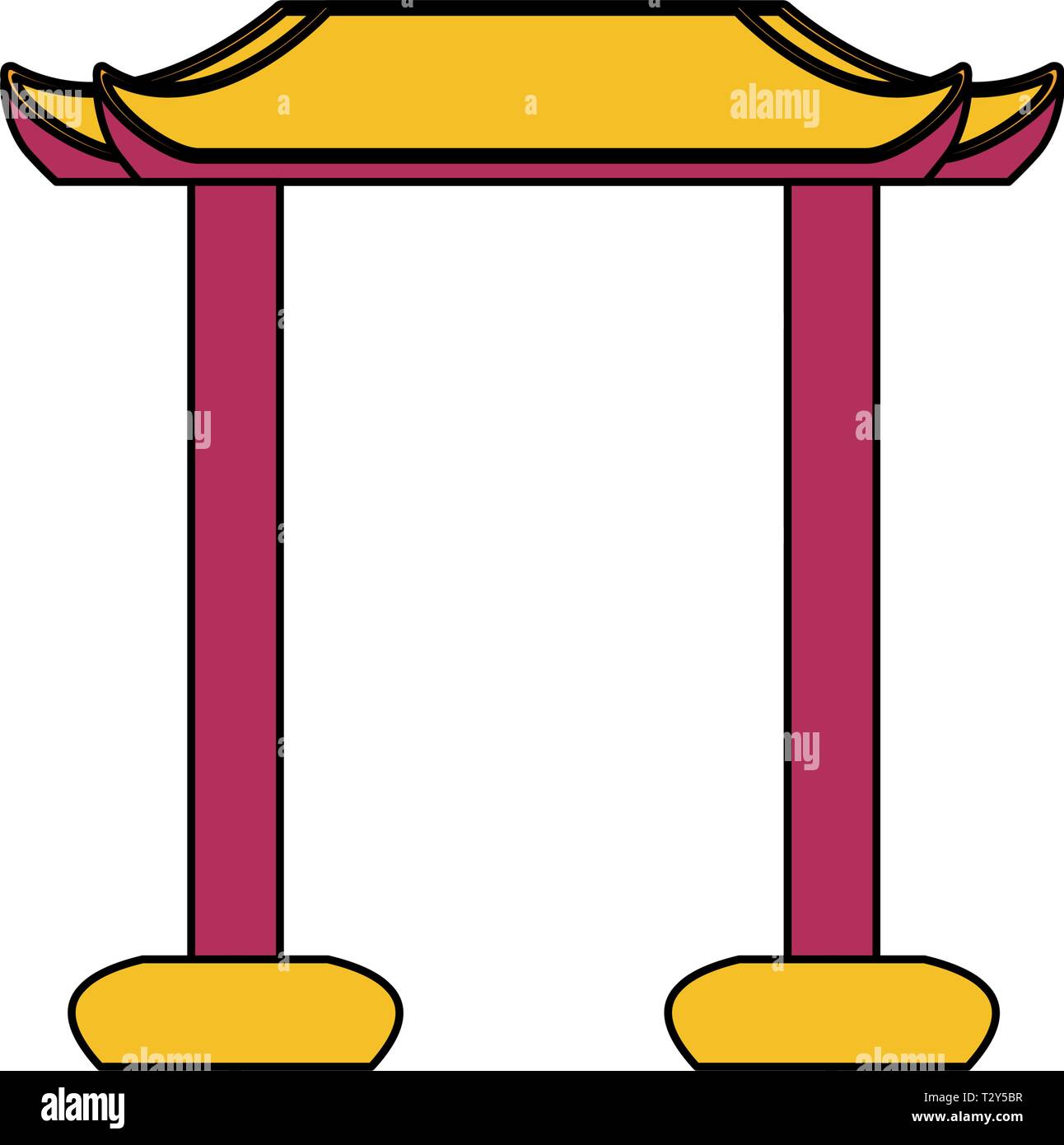 Chinese portal Stock Vector Images - Alamy