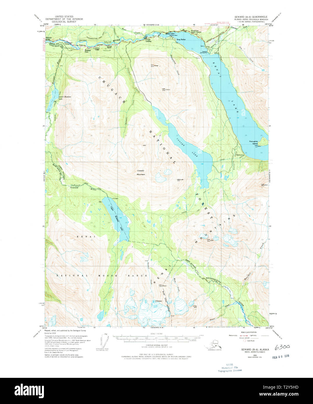 Seward alaska map hi-res stock photography and images - Alamy