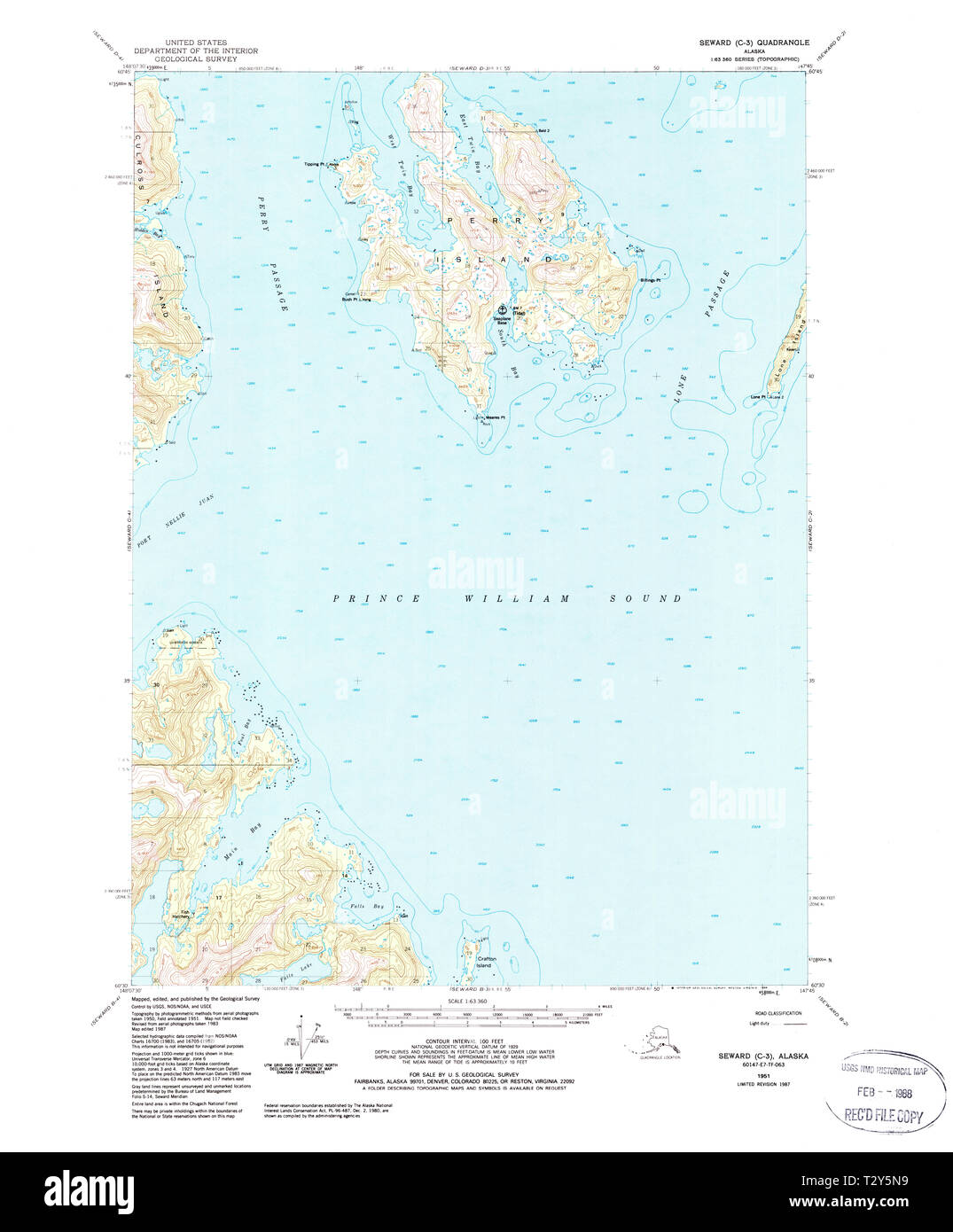Seward alaska map Cut Out Stock Images & Pictures - Alamy