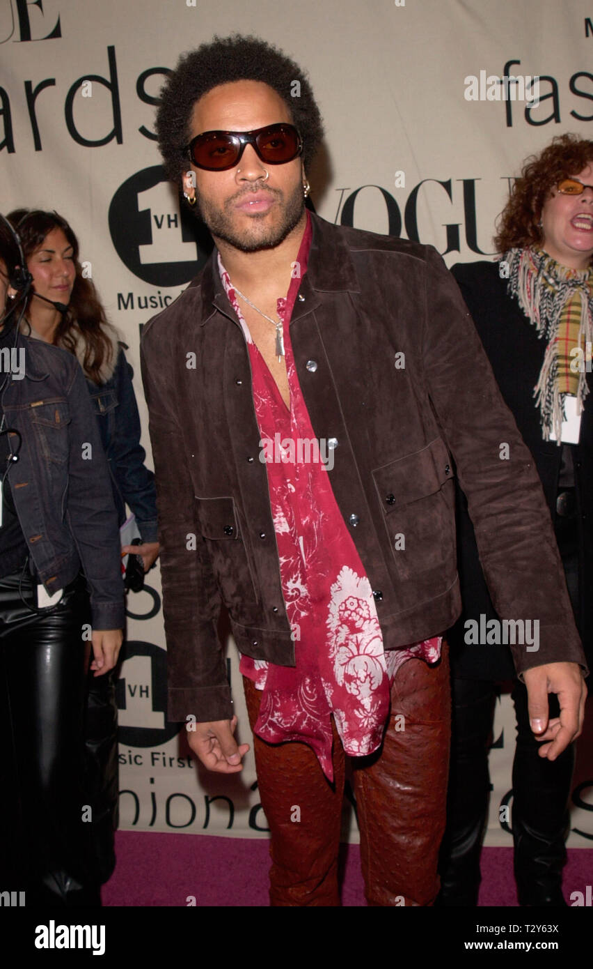 NEW YORK, NY. October 20, 2000: LENNY KRAVITZ at the VH1/Vogue Fashion Awards in New York ...
