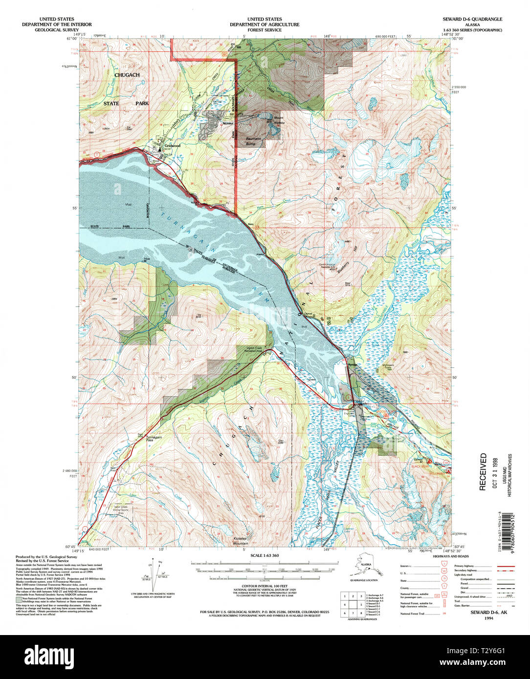 Seward map Cut Out Stock Images & Pictures - Alamy