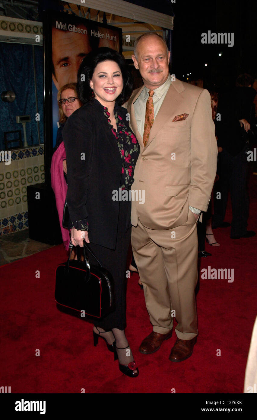 LOS ANGELES, CA. December 13, 2000: Actress DELTA BURKE & actor husband ...