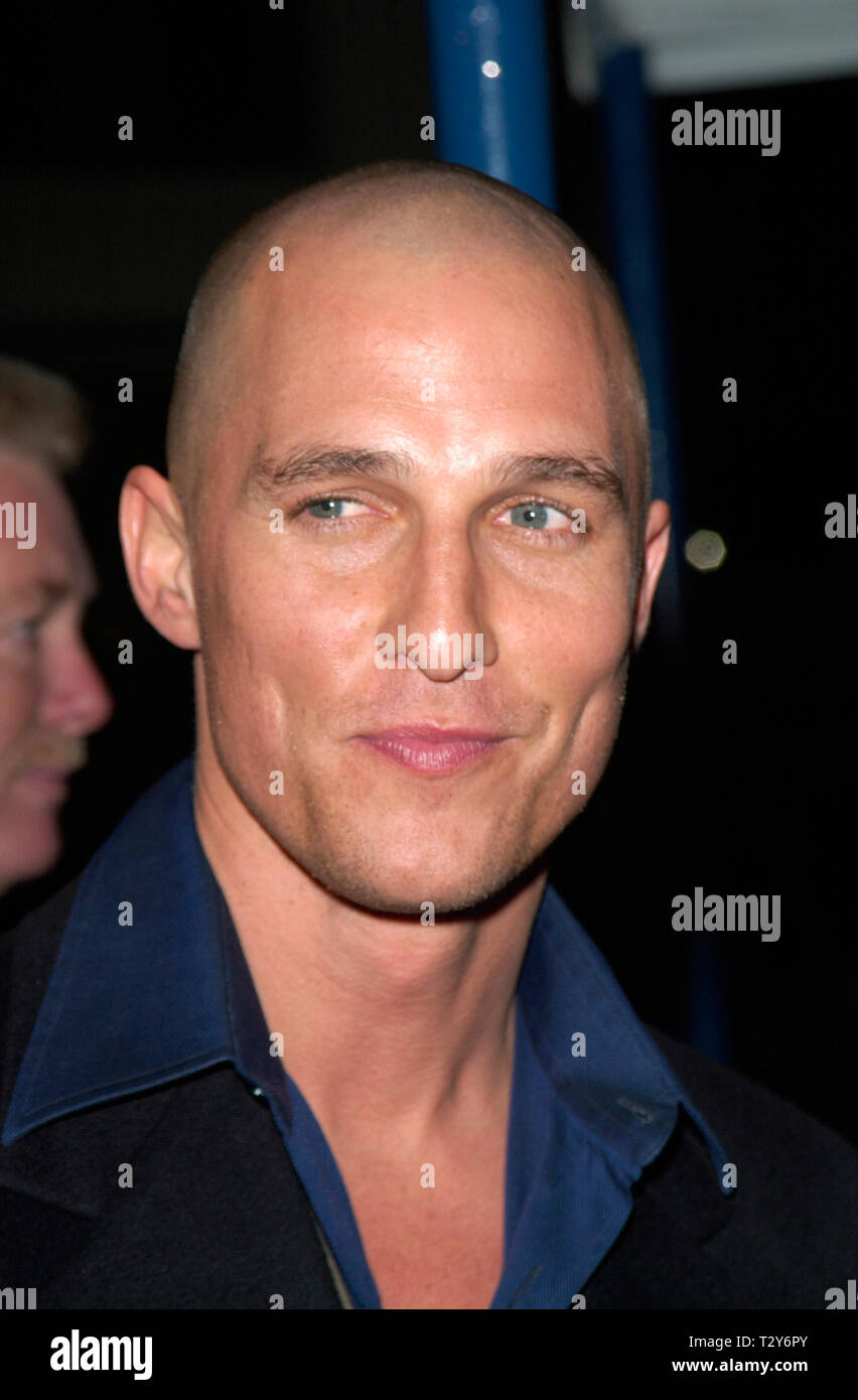 LOS ANGELES, CA. December 13, 2000: Actor MATTHEW McCONAUGHEY at the ...