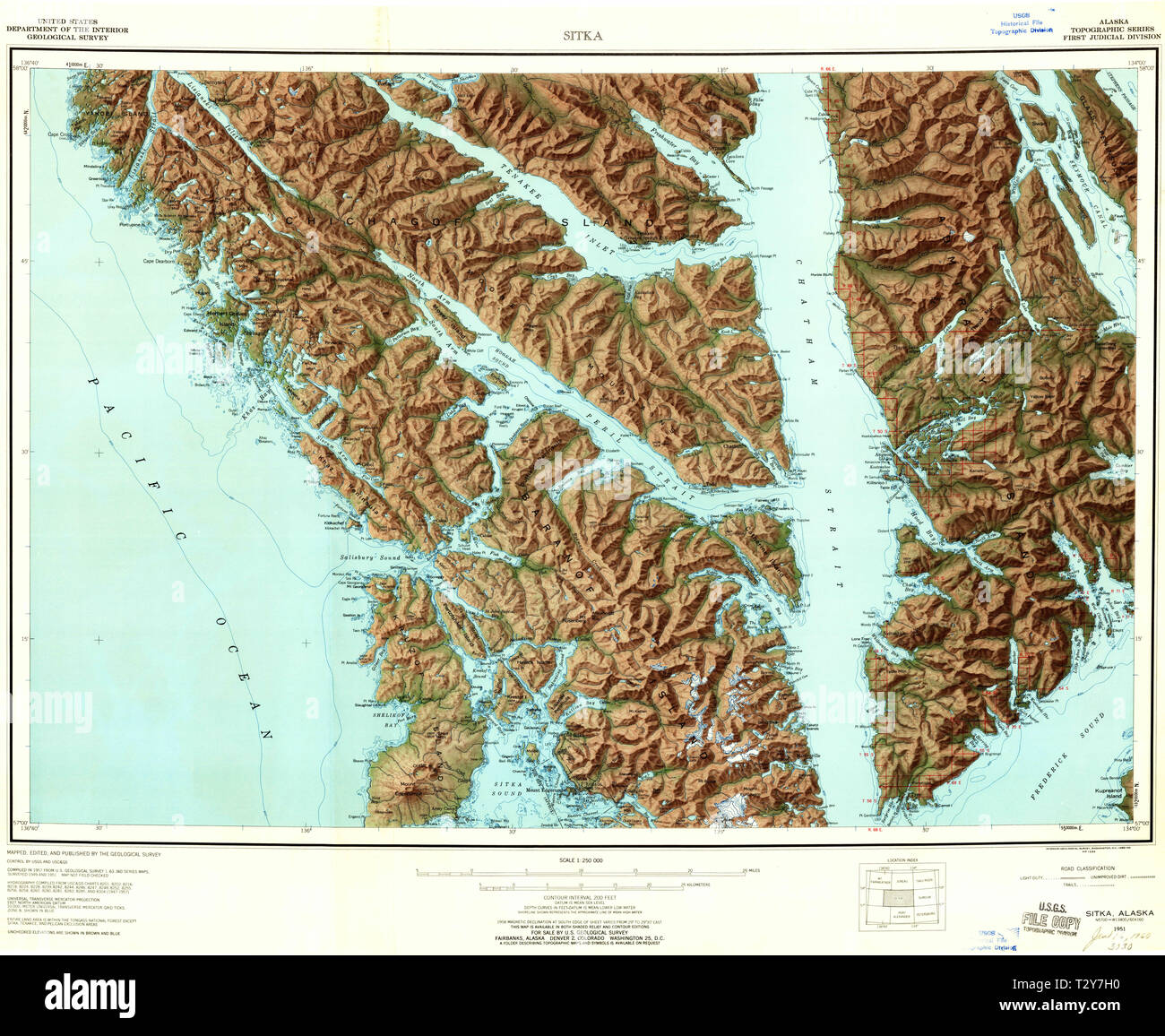 Map of sitka hi-res stock photography and images - Alamy