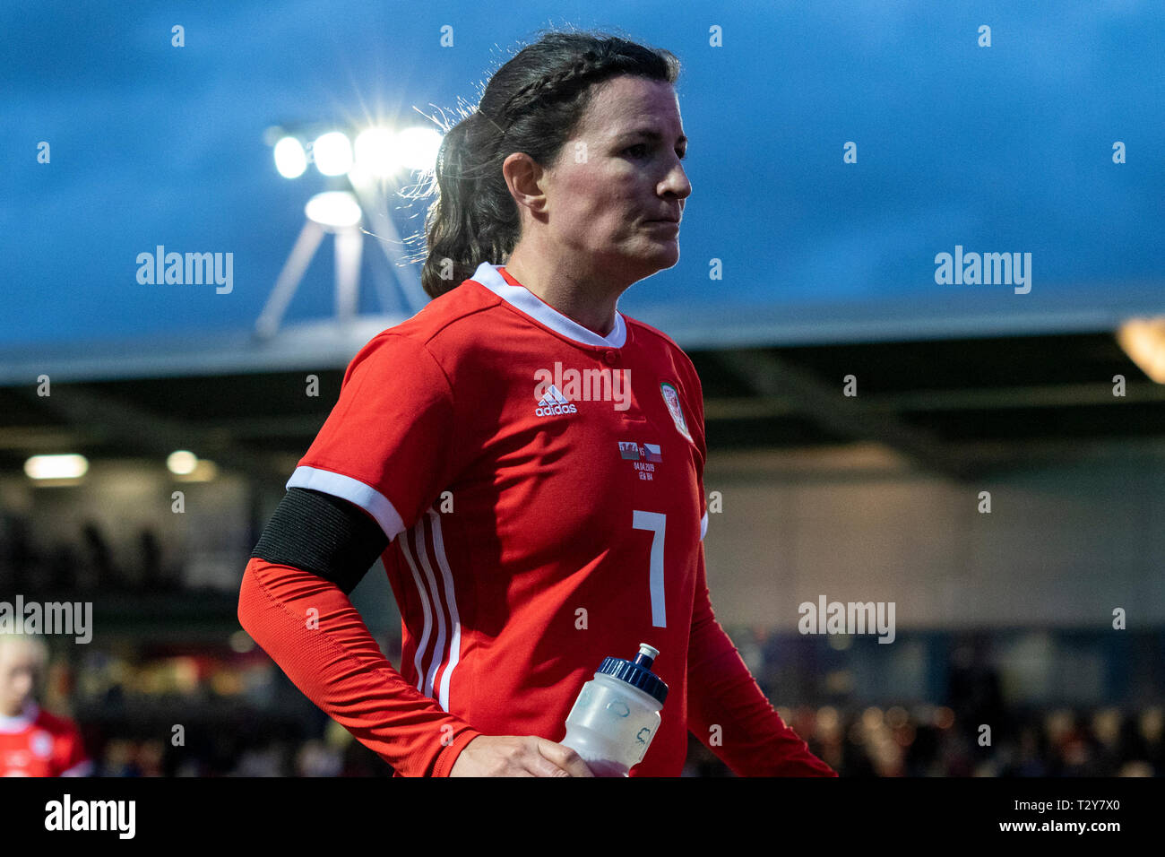 Helen Ward of Wales in action. Wales v Czech Republic at Rodney Parade ...