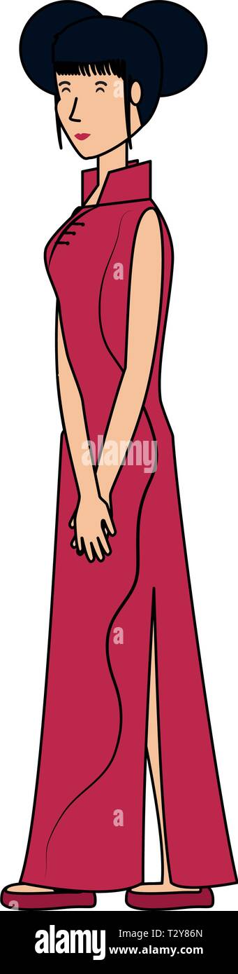 geisha woman avatar character vector illustration design Stock Vector ...