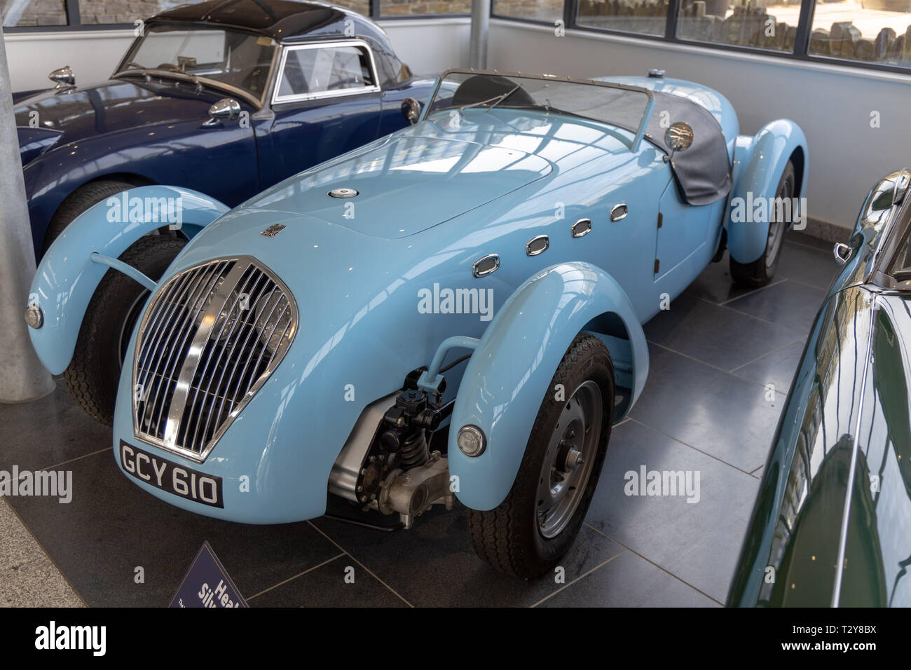 Austin Healey car at Healeys Cornish Cyder Farm Stock Photo - Alamy