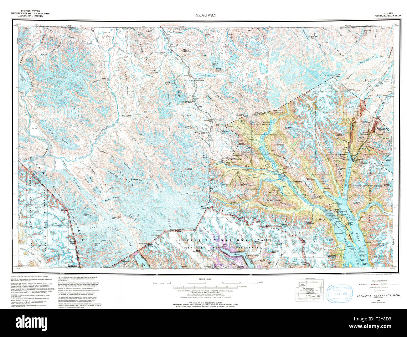 Alaska topographical map hi-res stock photography and images - Alamy