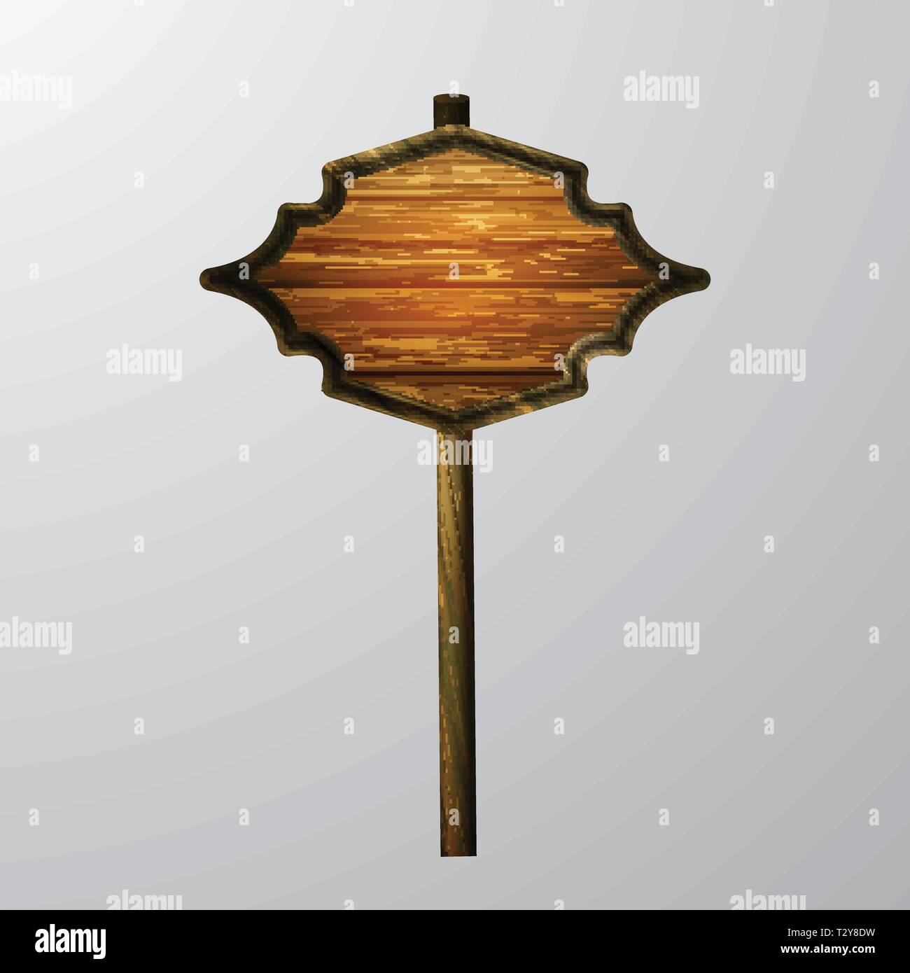 wooden blank cartoon sign board Stock Vector Image & Art - Alamy