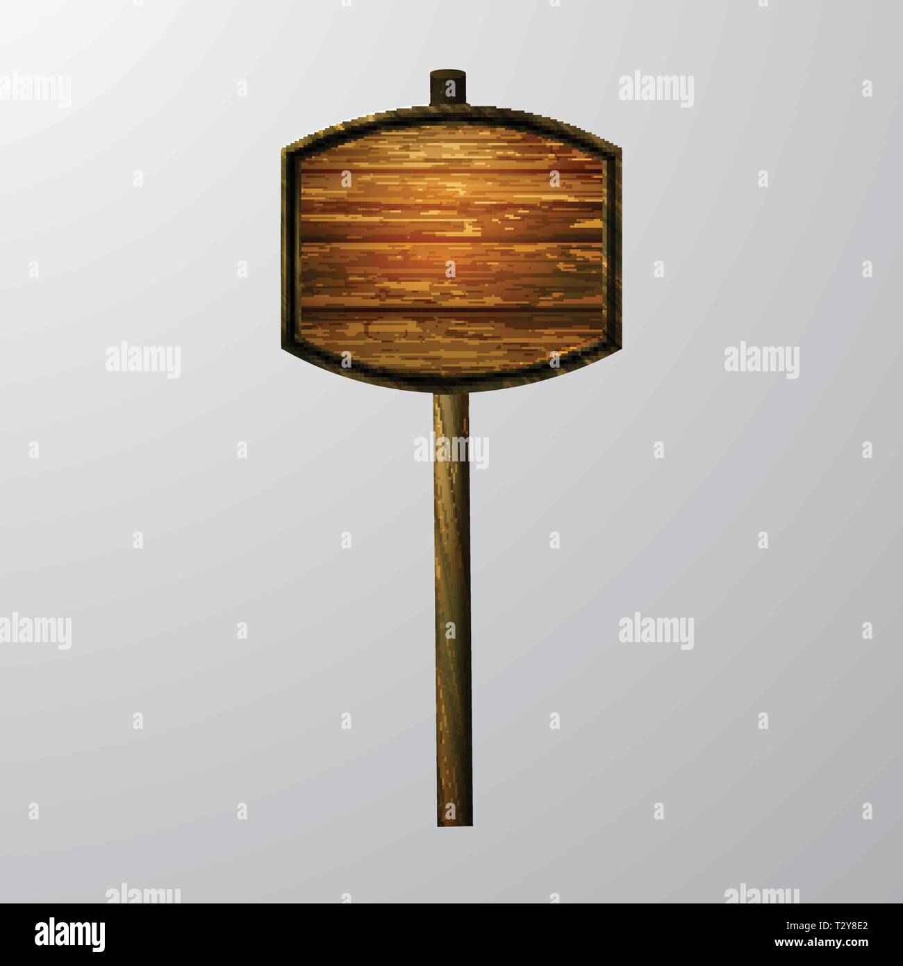 wooden blank cartoon sign board Stock Vector Image & Art - Alamy