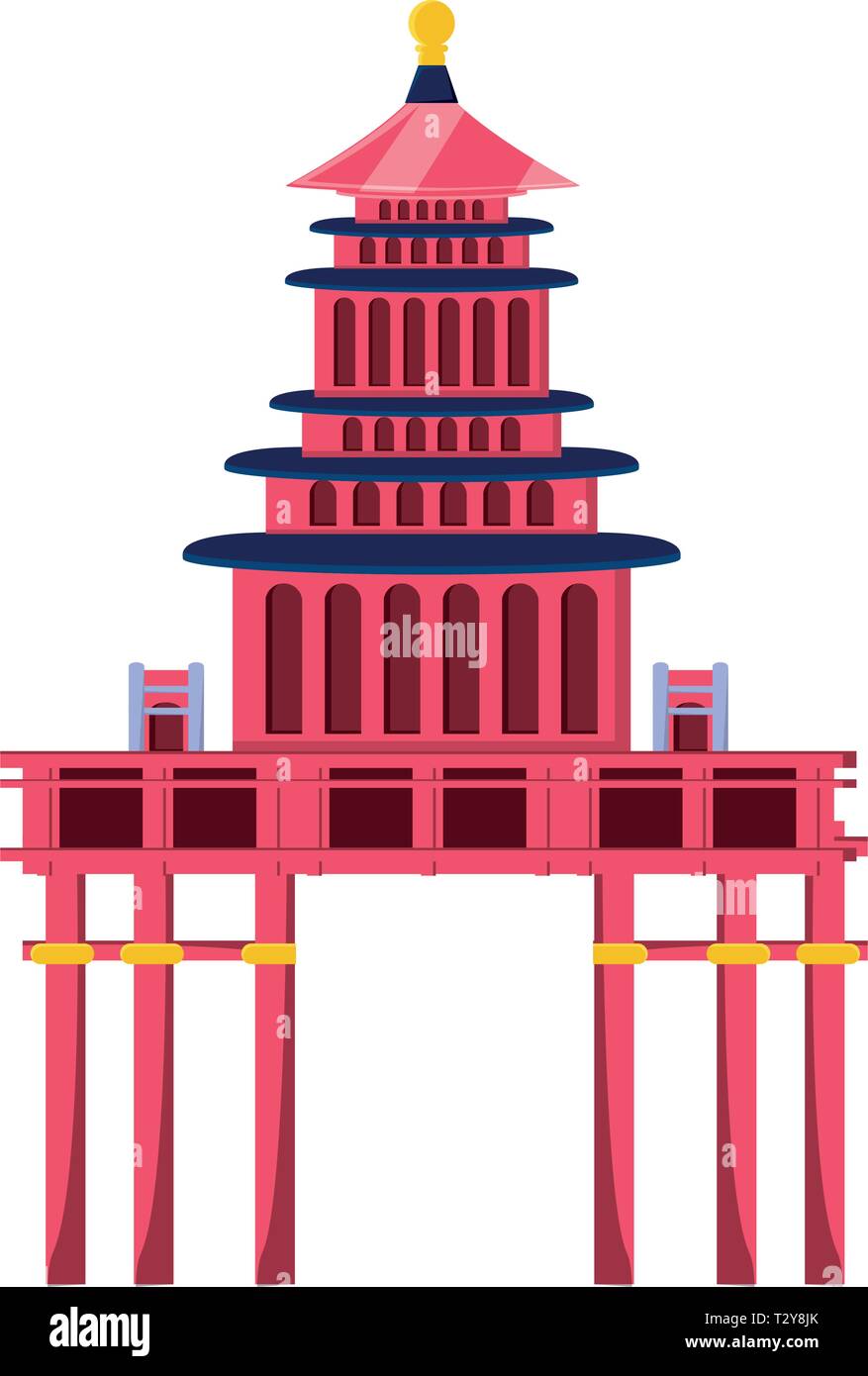 chinese portal isolated icon vector illustration design Stock Vector ...