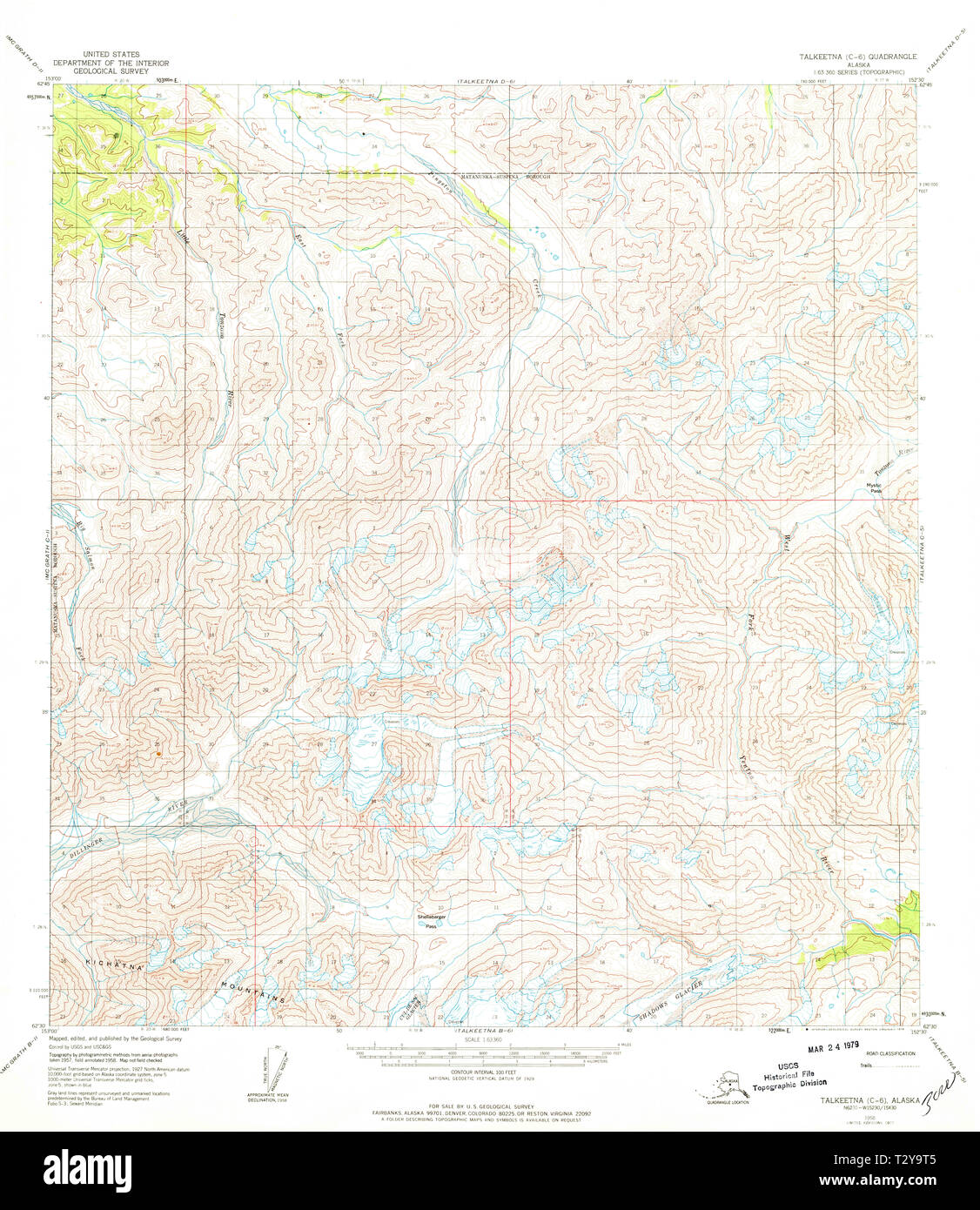 Map of alaska 1958 hi-res stock photography and images - Alamy