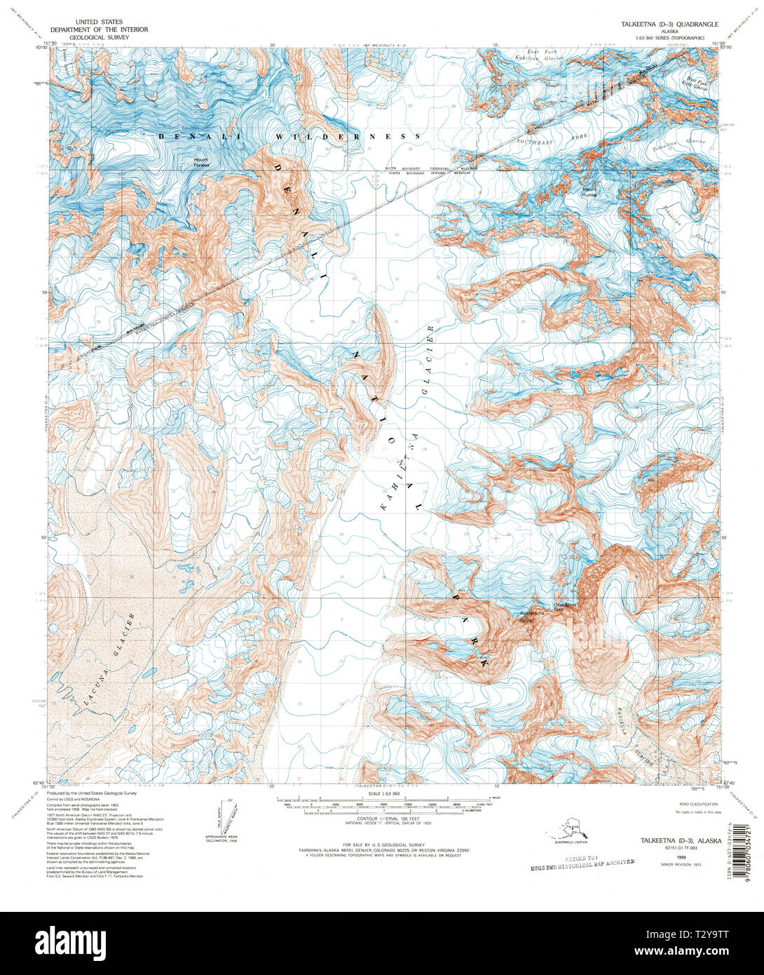 Map of alaska 1958 hi-res stock photography and images - Alamy