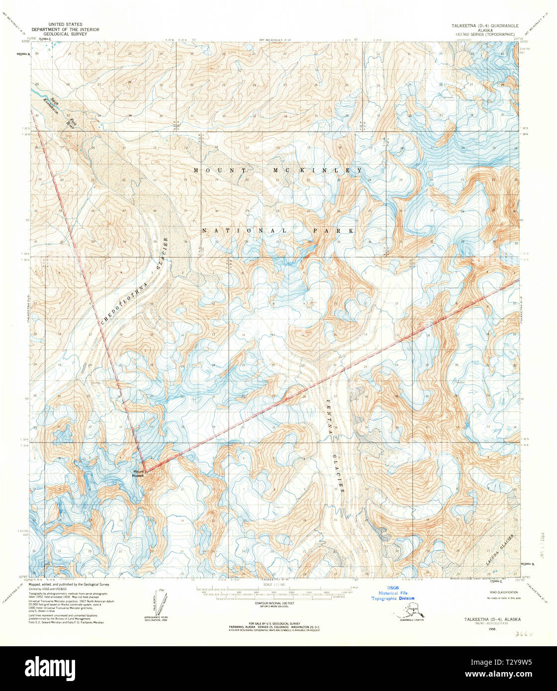 Map of alaska 1958 hi-res stock photography and images - Alamy